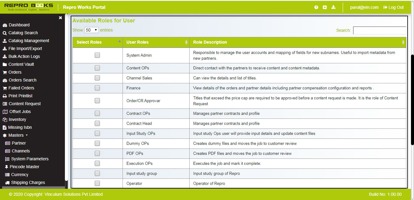 Publisher User - ReproWorks