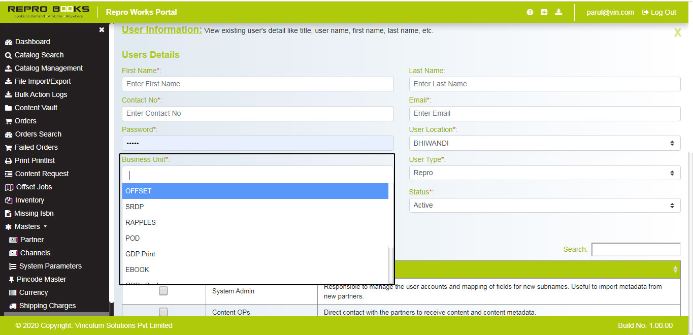 Publisher User - ReproWorks
