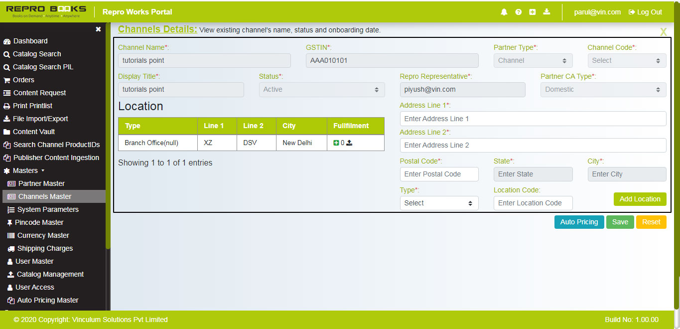 Channels Master - ReproWorks