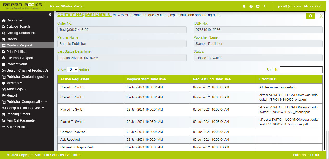 Content Request - ReproWorks