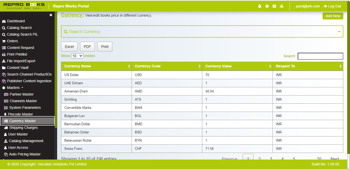 Currency Master - ReproWorks