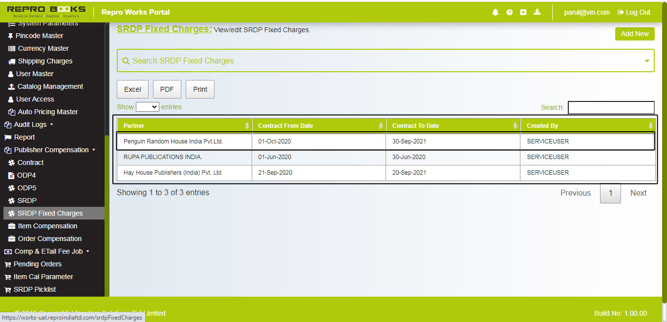 SRDP Fixed Charges - ReproWorks