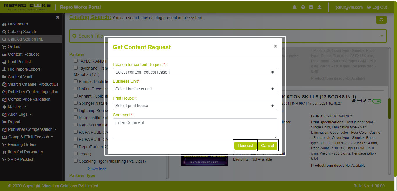 Catalog Search PIL - ReproWorks