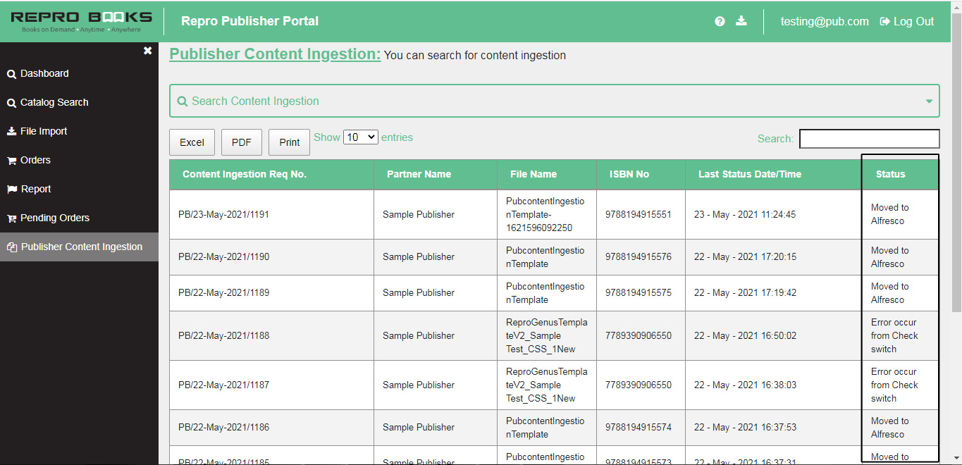 Content Self Service - ReproWorks