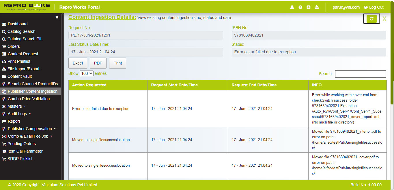 Publisher Content Ingestion - ReproWorks