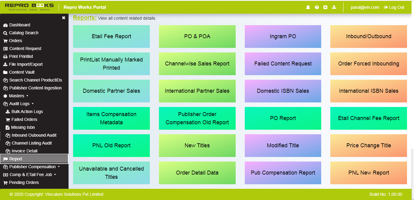 Reports - ReproWorks