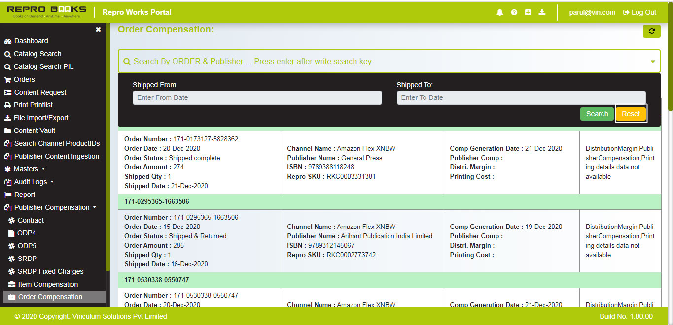 Order Compensation - ReproWorks