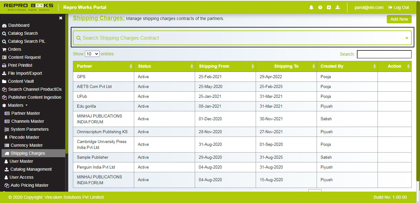 Shipping Charges - ReproWorks