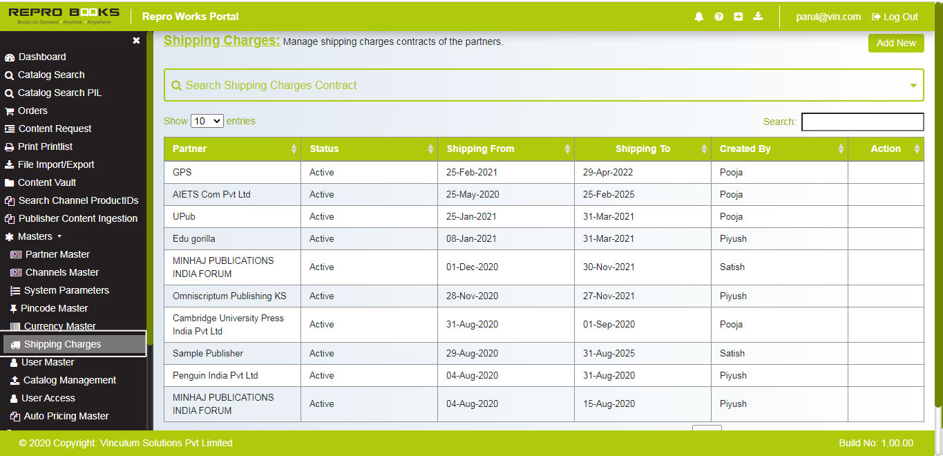Shipping Charges - ReproWorks